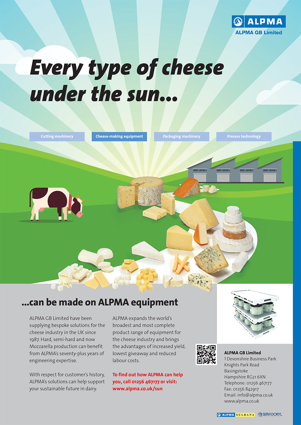 Every type of cheese under the sun can be made on ALPMA equipment ...